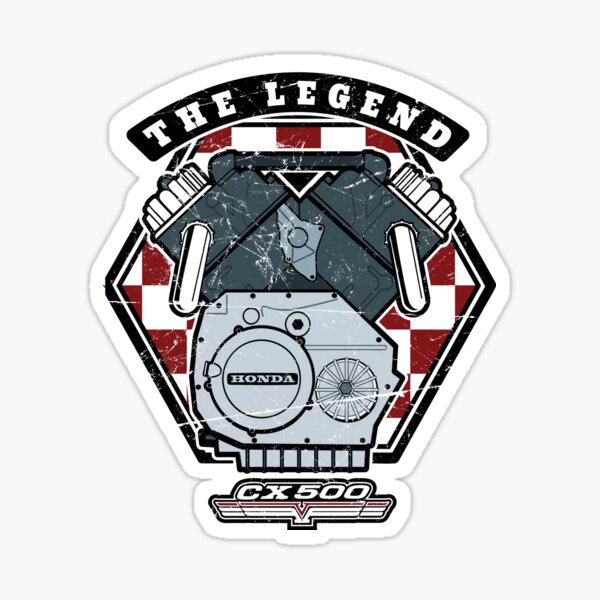 "CX500 - the legend" Sticker by Cimbart | Redbubble