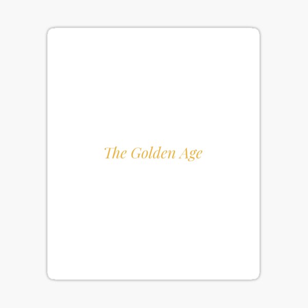 "The Golden Age logo" Sticker by CATMANMARKETING | Redbubble