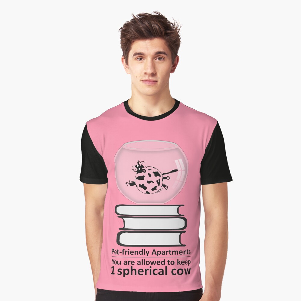 "Spherical Cow Physics joke" Sticker for Sale by i-cottagedesign ...