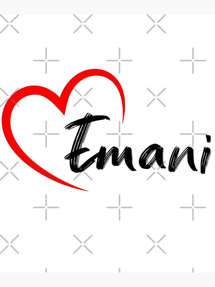 " Hearts for Emani" Poster for Sale by MED-CHEP | Redbubble