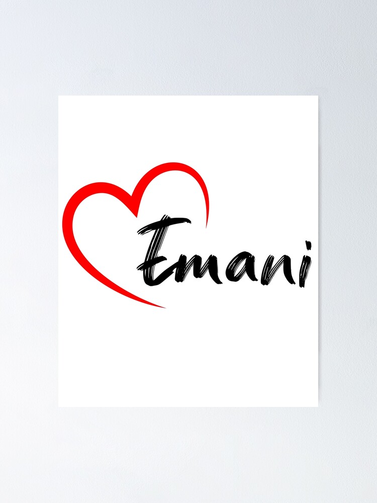 " Hearts for Emani" Poster for Sale by MED-CHEP | Redbubble