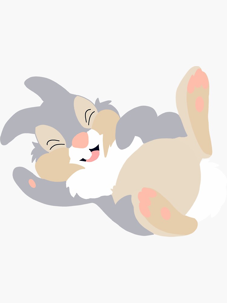 "Happy Thumper" Sticker by EmmaDreamer | Redbubble