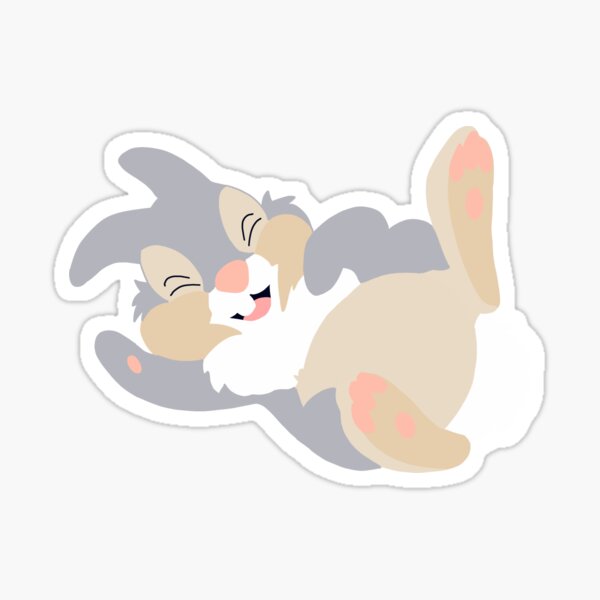 "Happy Thumper" Sticker by EmmaDreamer | Redbubble
