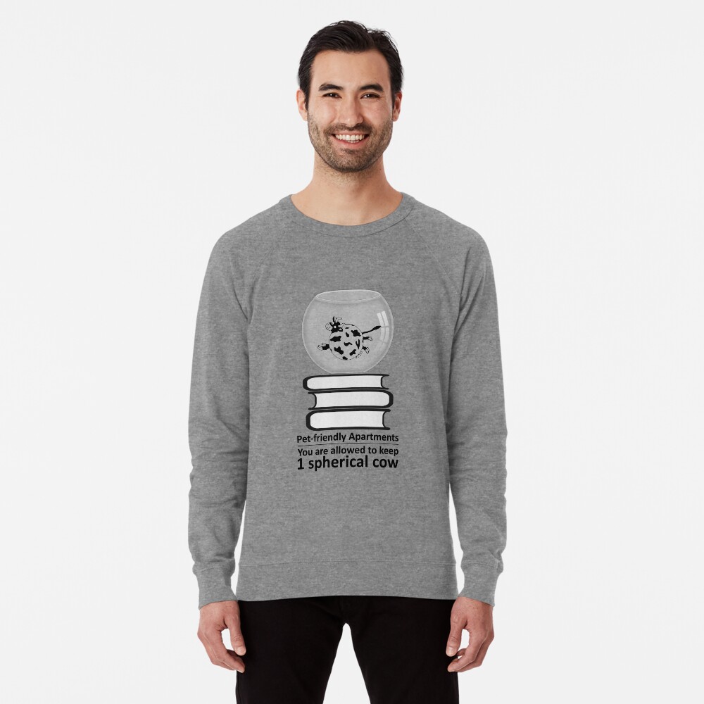 "Spherical Cow Physics joke" Sticker for Sale by i-cottagedesign ...