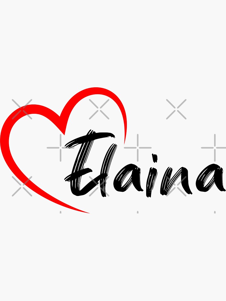 " Hearts for Elaina" Sticker for Sale by MED-CHEP | Redbubble