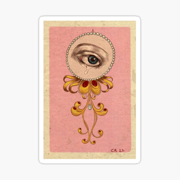 "Weeping Miniature" Sticker by Caviglia | Redbubble