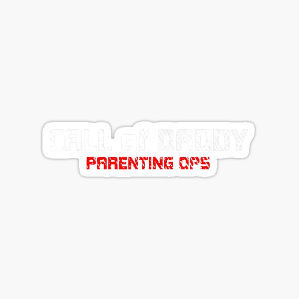 "Gamer Dad Call of Daddy Parenting Ops Funny Father's Day" Sticker by ...