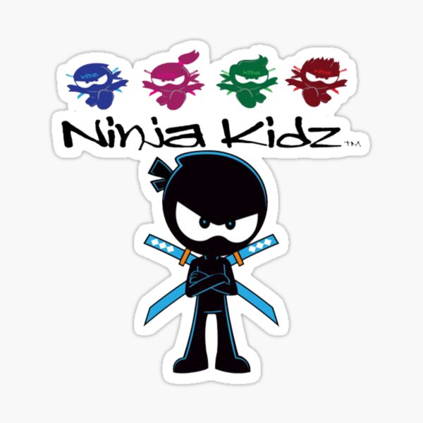 "ninja kidz" Sticker by brindarouge | Redbubble