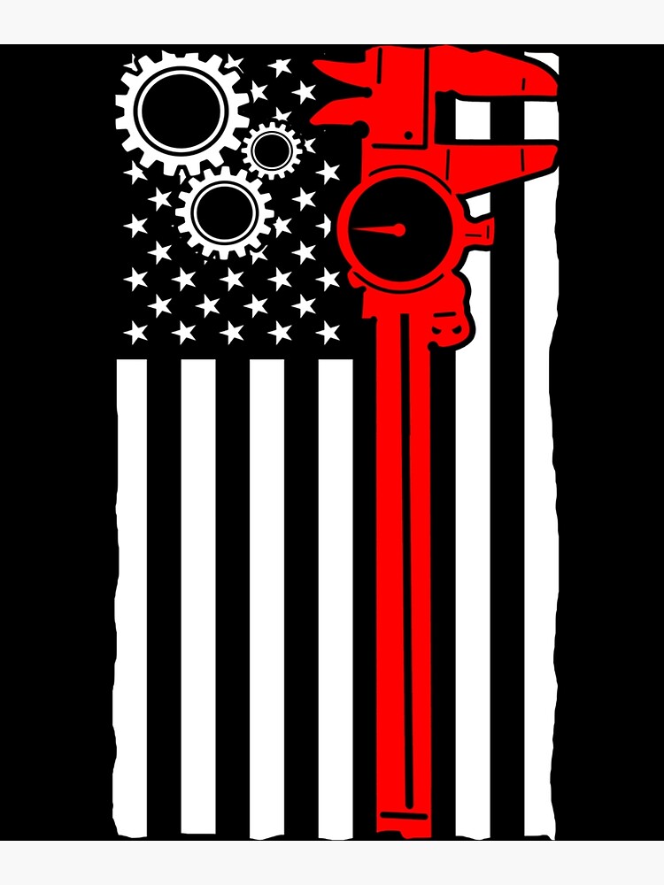 "Machinist Flag Tools CNC Machine Operator " Poster for Sale by ...