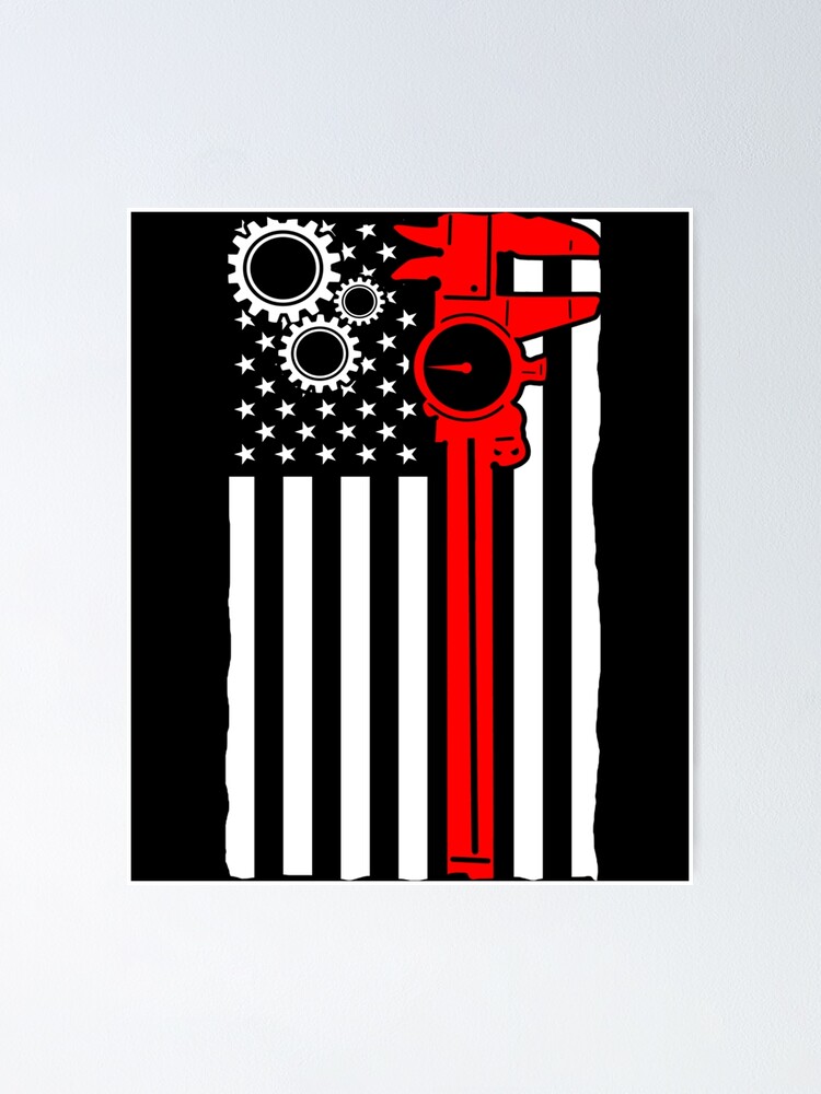 "Machinist Flag Tools CNC Machine Operator " Poster by alanxgoldberger ...