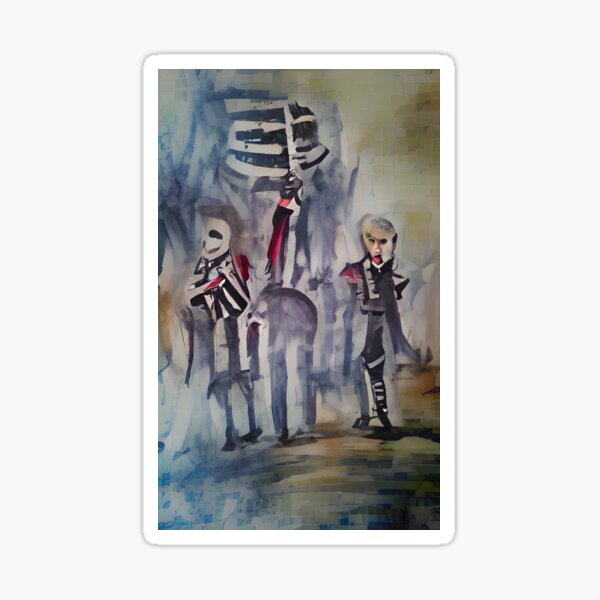 "Welcome To The Black Parade" Sticker by YourGirlYani | Redbubble