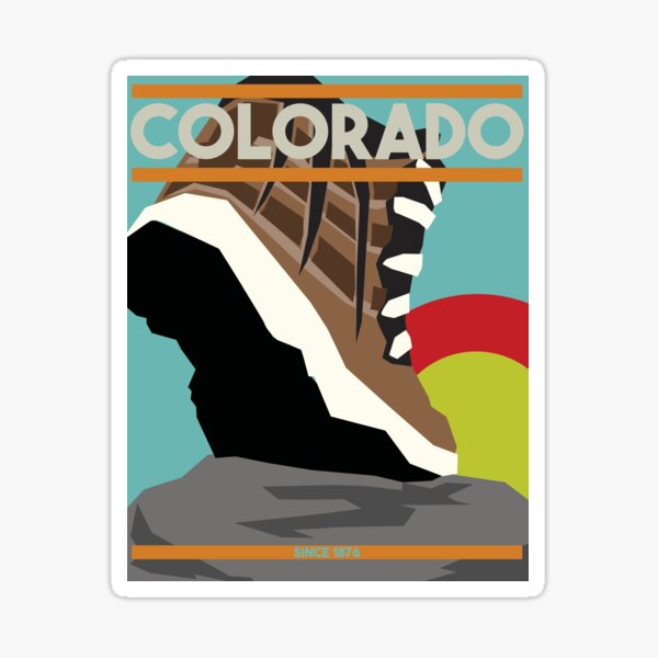 "Colorado" Sticker for Sale by NickHamiltonArt | Redbubble