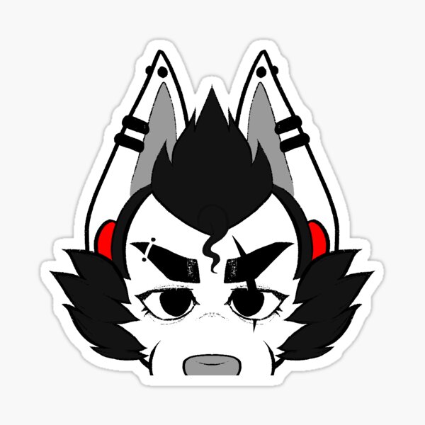 "Retro Furry Peeker" Sticker by TipsyCoffin | Redbubble