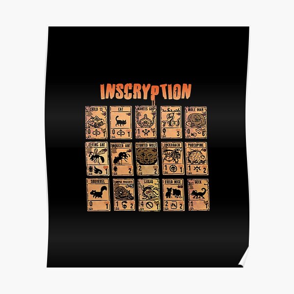 "Inscryption Online Horror Card Game Best Cards Gift For Gamers" Poster ...