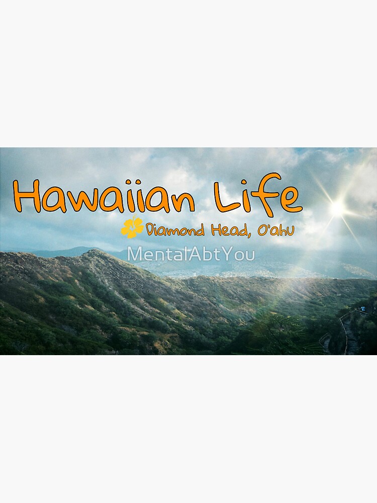 "Diamond Head O'ahu" Sticker by MentalAbtYou | Redbubble