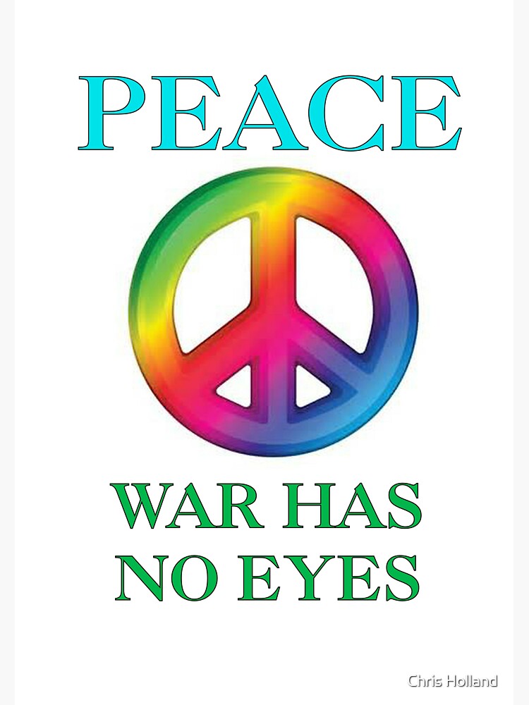"Peace slogan" Sticker by chrisd02 | Redbubble