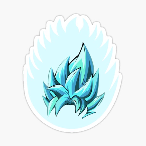 "GUKO Super Saiyan (blue)" Sticker for Sale by 7ORVS | Redbubble