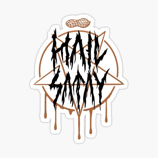 "HAIL SATAY" Sticker by DugMcFug | Redbubble