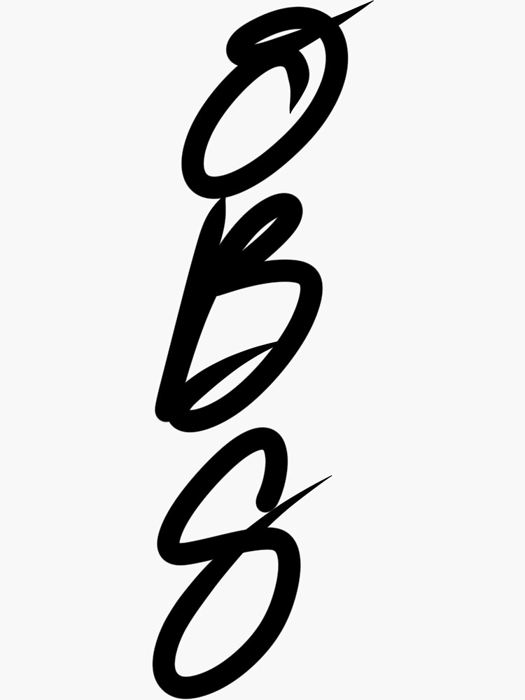 "OBS Vertical " Sticker for Sale by OBSMAFIA | Redbubble