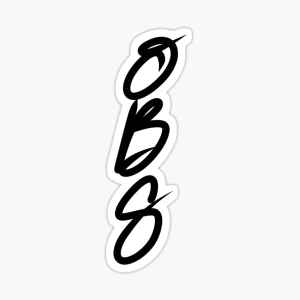 "OBS Vertical " Sticker for Sale by OBSMAFIA | Redbubble