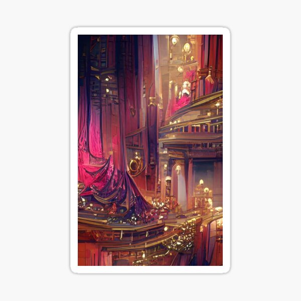 "A Night at the Opera" Sticker by AstraLowelle | Redbubble