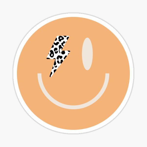 "II Preppy Smiley Face " Sticker by brookemiller801 | Redbubble