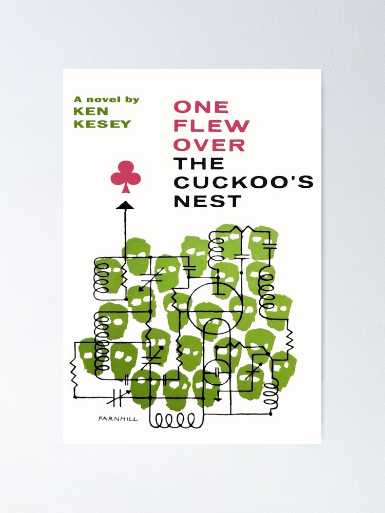One Flew Over The Cuckoos Nest Vintage Book Cover 1962 Poster For Sale By Lit Looks Redbubble