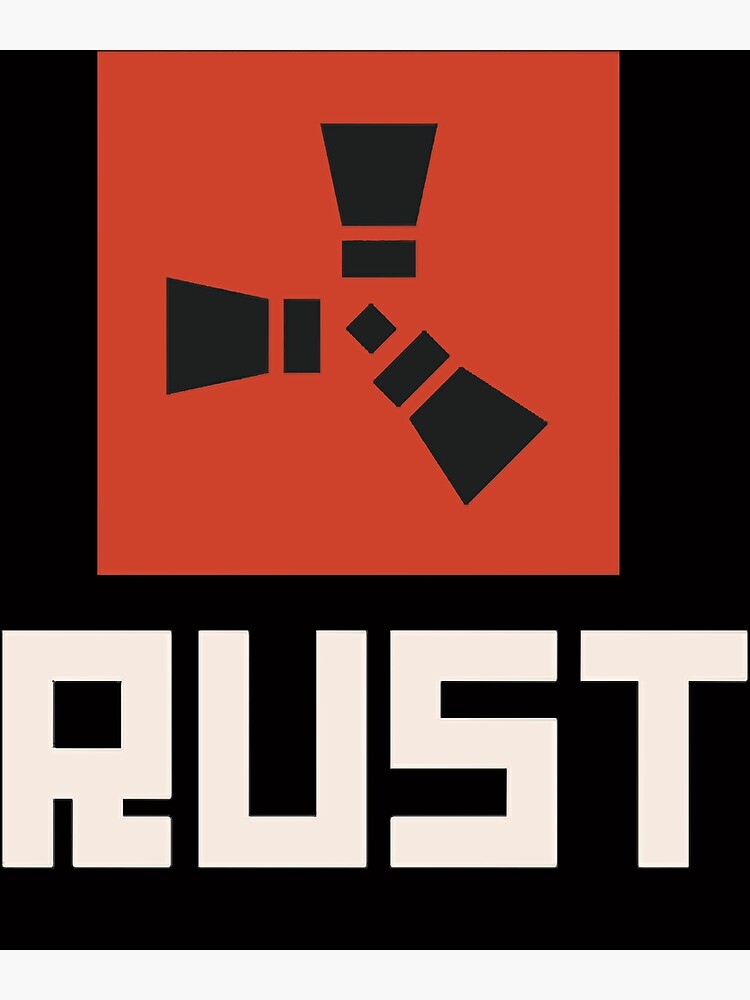 "RUST game Logo" Poster for Sale by donaventeri | Redbubble