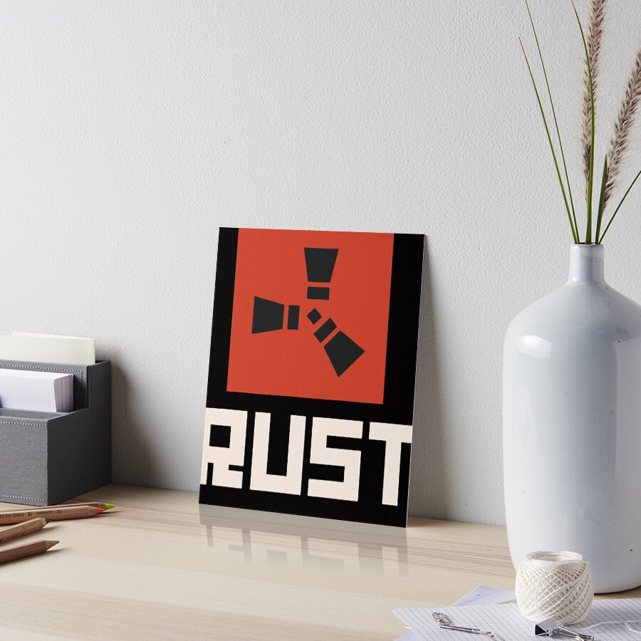 "RUST game Logo" Art Board Print by donaventeri | Redbubble