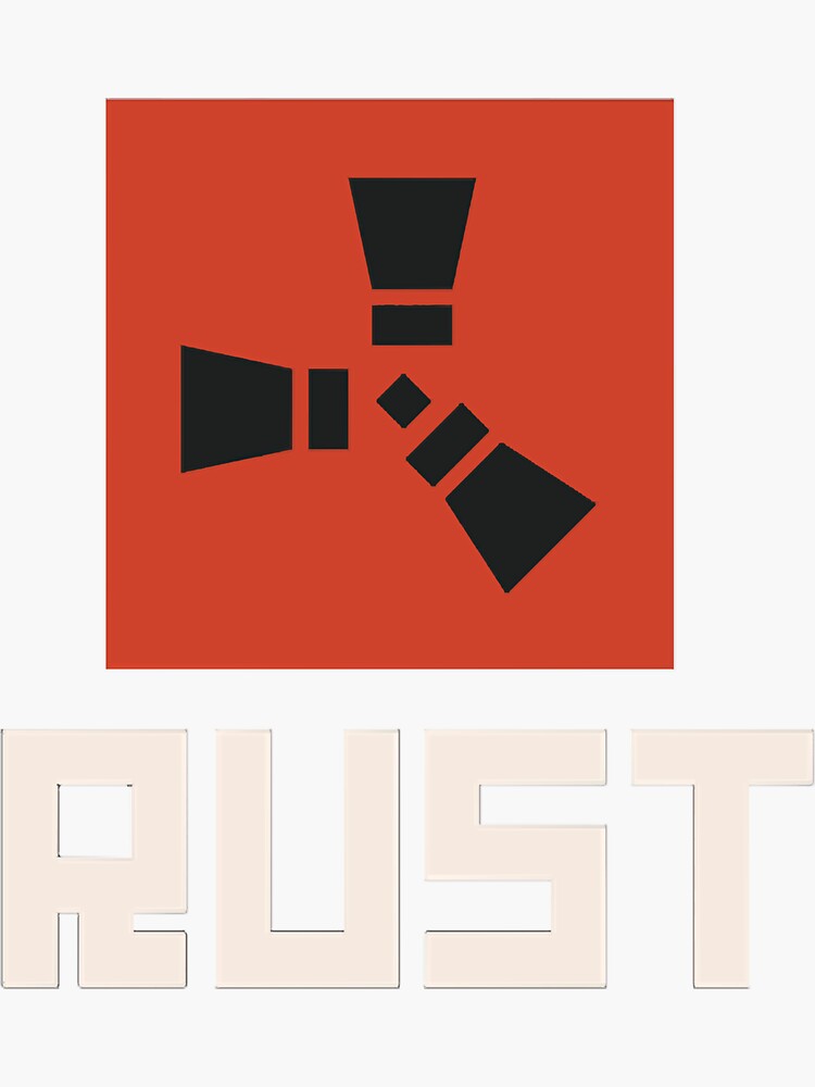 "RUST game Logo" Sticker by donaventeri | Redbubble