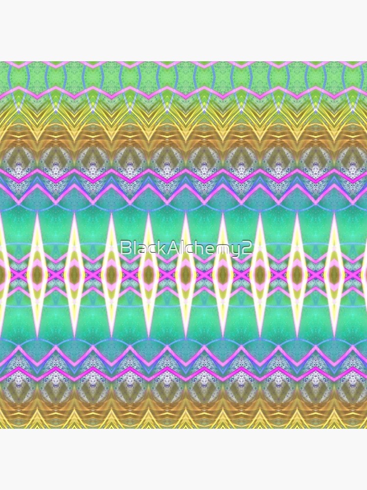 "Neon turquoise tribal inspired pattern " Poster for Sale by BlackAlchemy2 | Redbubble