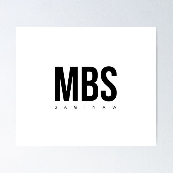 "MBS - Saginaw Airport Code" Poster for Sale by CartoCreative | Redbubble