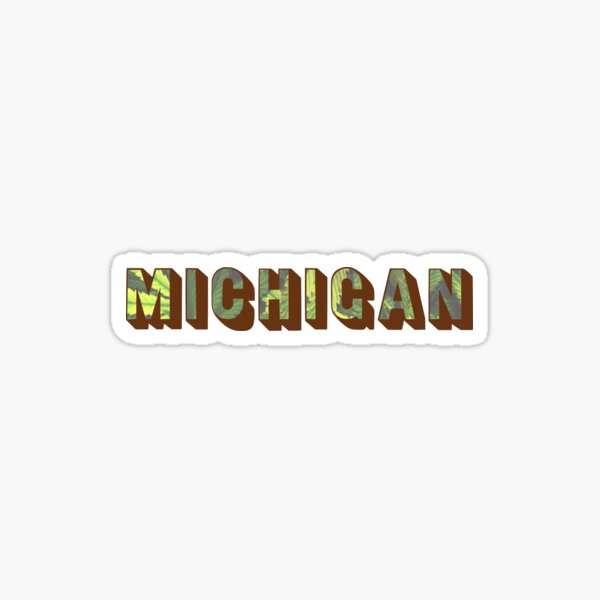 "Michigan Weed Leaves Shadow Text - Marijuana/Pot/420/Cannabis for ...