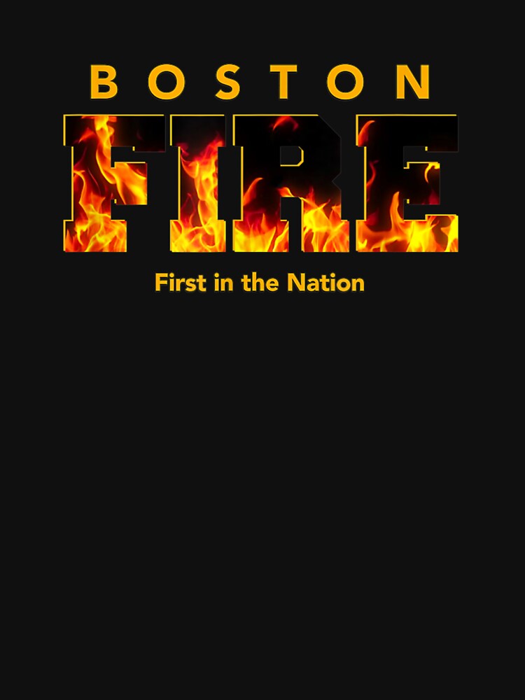 "Boston Massachusetts Fire Rescue Department Firefighters" T-shirt for ...