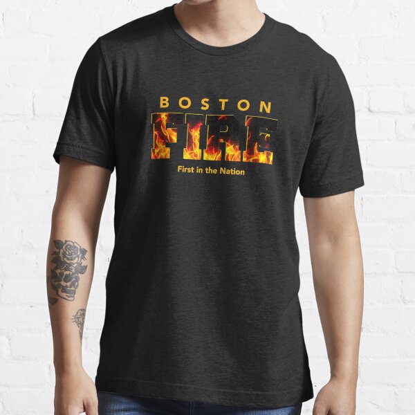 "Boston Massachusetts Fire Rescue Department Firefighters" T-shirt for ...