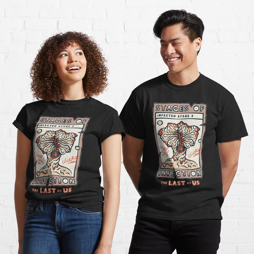 The Last Of Us Stages Of Infection Clicker T-Shirt