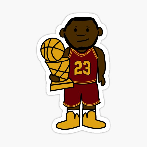 "Lebron James Cartoon" Sticker by manjot21 | Redbubble