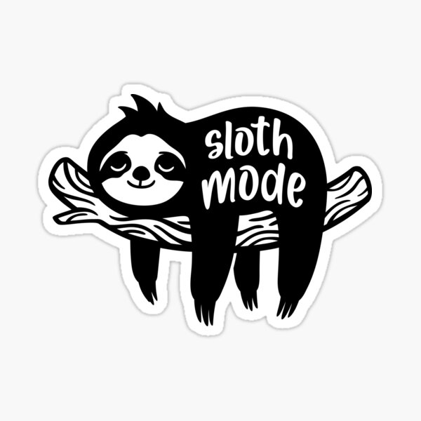 "Sloth Mode Vacation Spring Break Summer Mother's Day" Sticker by ...