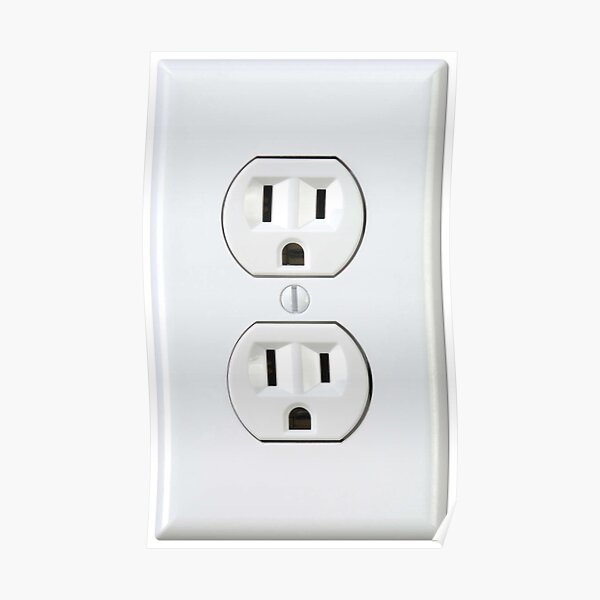Fake Outlet Prank Sticker Poster For Sale By Mondolu Redbubble