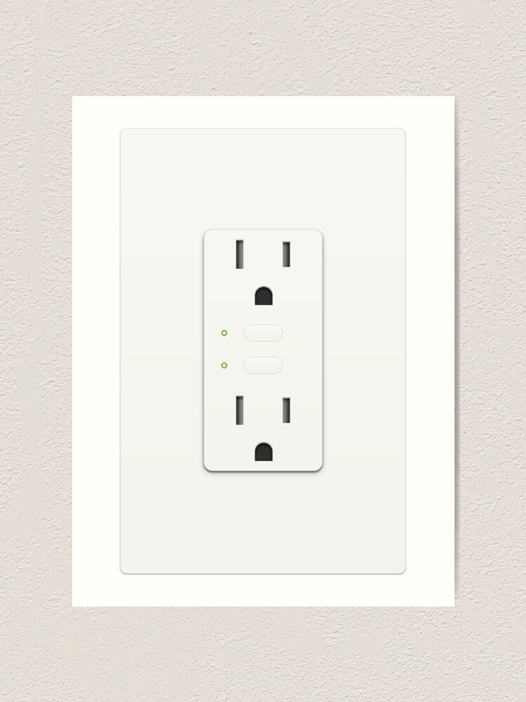 "Fake Outlet Prank Sticker" Art Print for Sale by mondolu | Redbubble