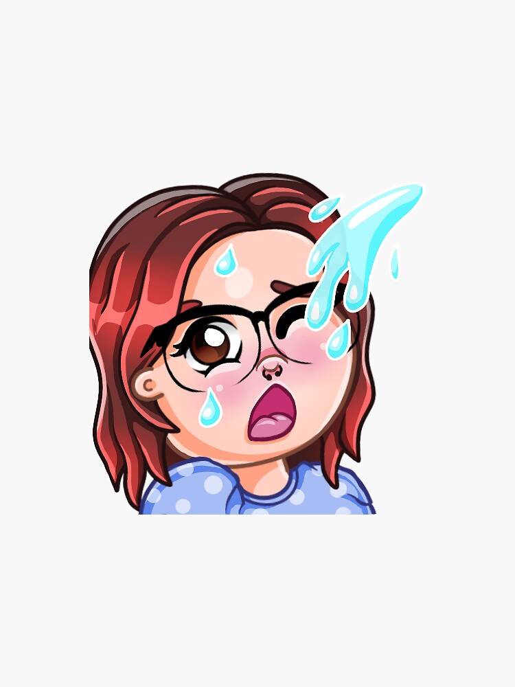 "Hydrate Emote Sticker " Sticker by missbcostv | Redbubble