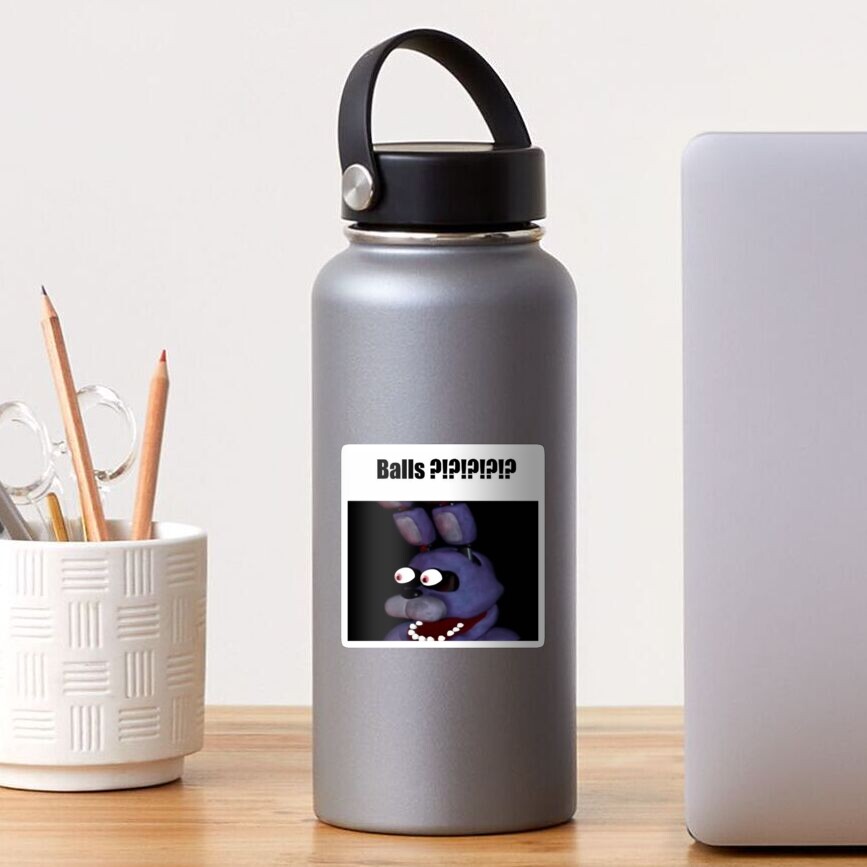 "fnaf bonnie Balls !!!! meme" Sticker by tziporahtanina7 | Redbubble