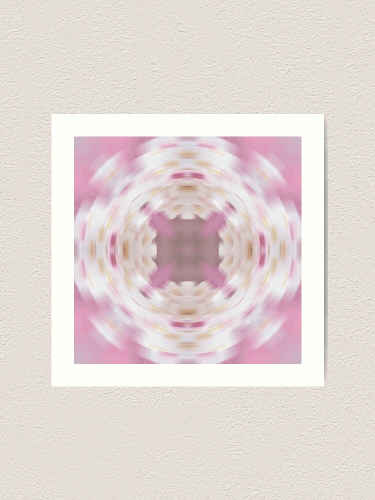 "EPIPHANY WHITE FLOWER BURST ABSTRACT No. 1 Pink" Art Print for Sale by ...