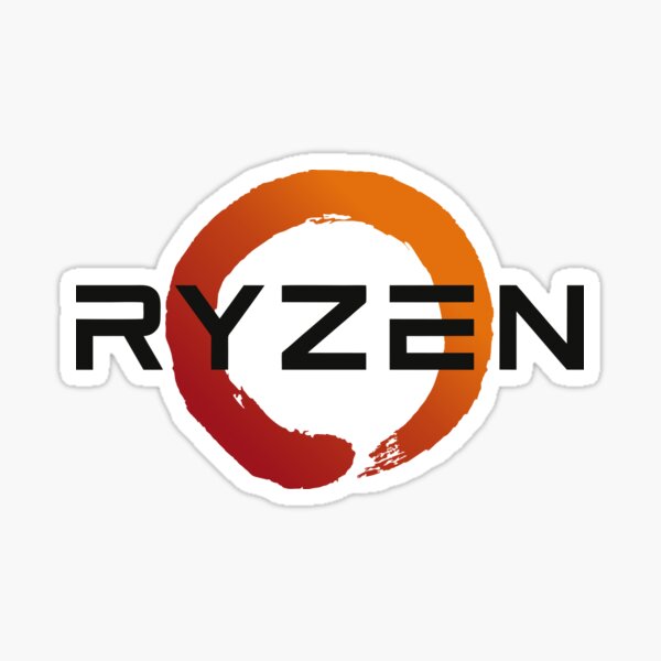 "AMD Ryzen logo" Sticker by Bublifuk6410 | Redbubble