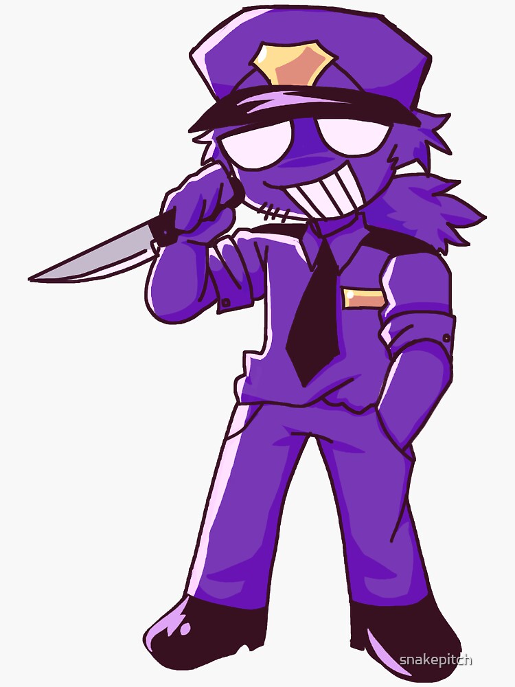 "purple guy" Sticker by snakepitch | Redbubble