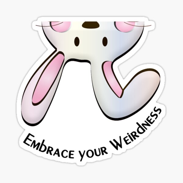 "Embrace Your weirdness" Sticker for Sale by Crinoidz | Redbubble