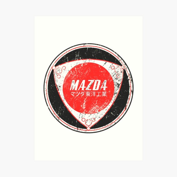 "Mazda Rotary Vintage Logo" Art Print for Sale by Allenies12 | Redbubble