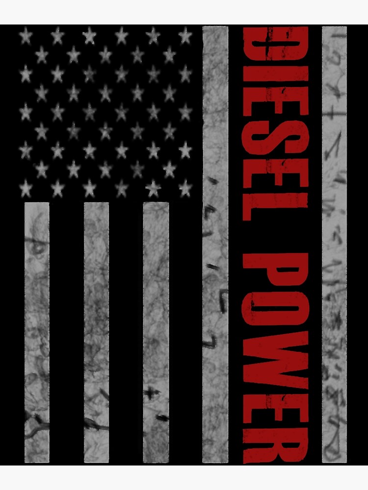 "Diesel Power Vintage Flag" Poster by JostepBotome | Redbubble