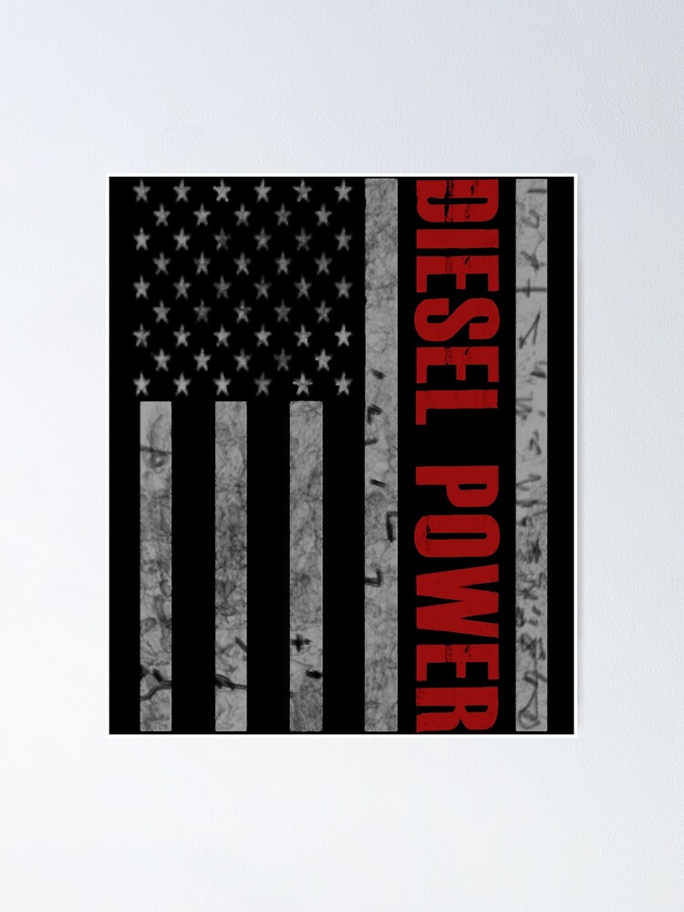 "Diesel Power Vintage Flag" Poster by JostepBotome | Redbubble