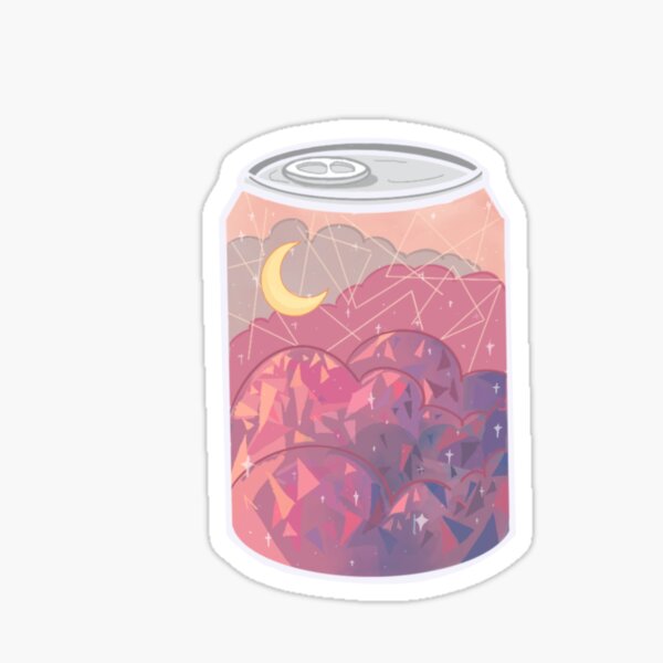 "Cute Aesthetic Sky Can Soda" Sticker by BunkbedDesigns | Redbubble